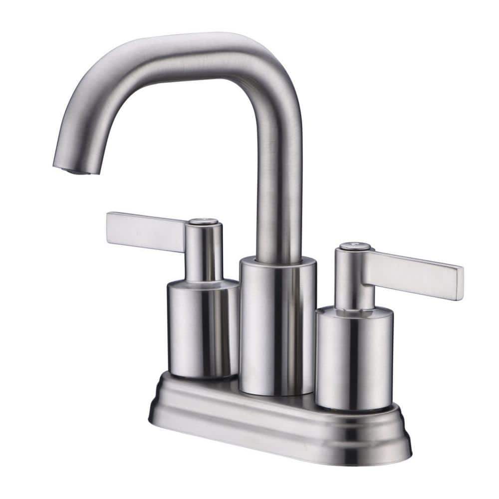 Ultra Faucets Kree 4 in. Centerset 2-Handle Bathroom Faucet with Drain ...
