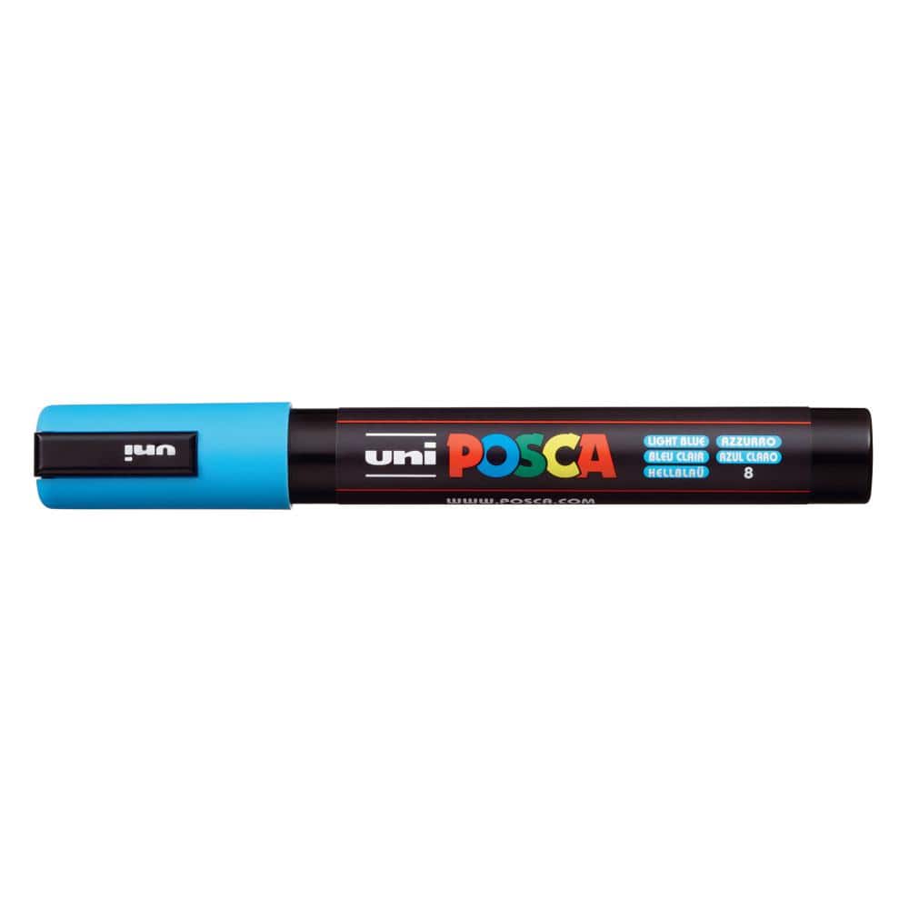 POSCA PC-5M Medium Bullet Paint Marker, Light Blue 076919 - The Home Depot