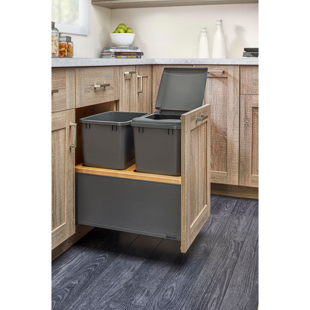 Rev-A-Shelf Legrabox Pullout Double Waste/Trash Container w/ Soft-Close ...