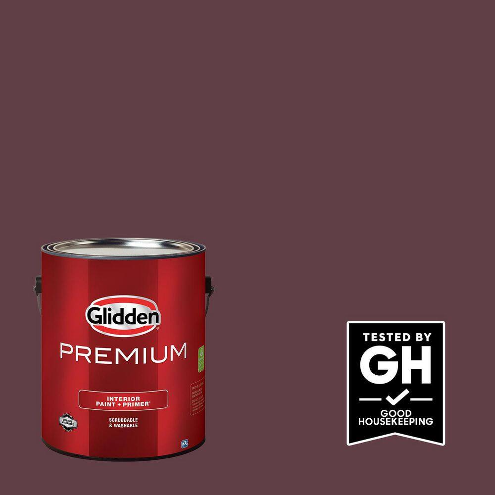 Glidden Premium 1 gal. PPG1048-7 Gooseberry Semi-Gloss Interior Latex ...