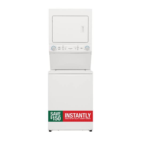 Frigidaire 3.9 cu. ft. Washer and 5.5 cu. ft. Dryer Electric Long Vent ...