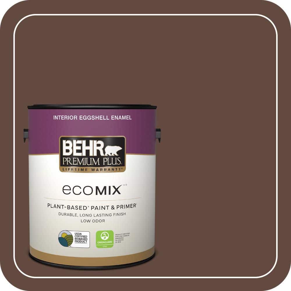 BEHR PREMIUM PLUS 1 gal. #S-G-770 Wild Horse Eggshell Enamel EcoMix ...