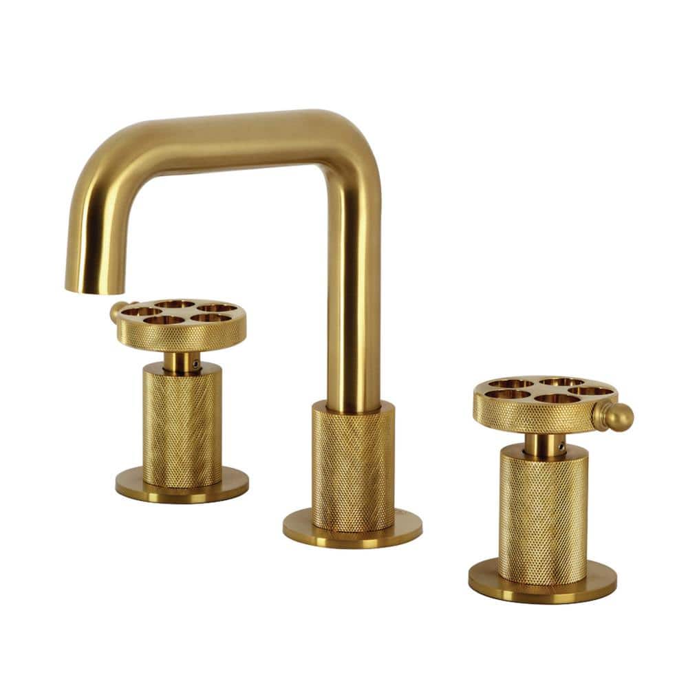 Kingston Brass Wendell 8 in. Widespread Double Handle Bathroom Faucet ...