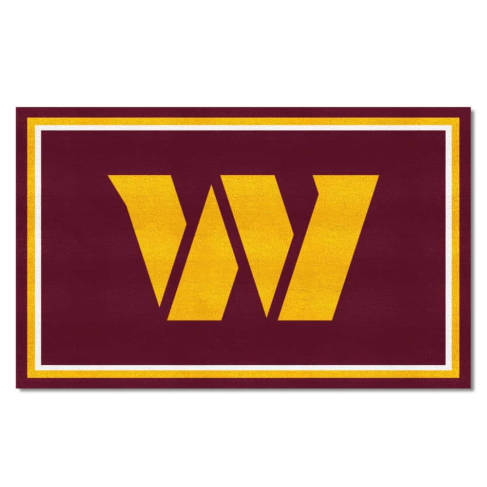 FANMATS Washington Commanders 4 ft. x 6 ft. Area Rug 6613 - The Home Depot