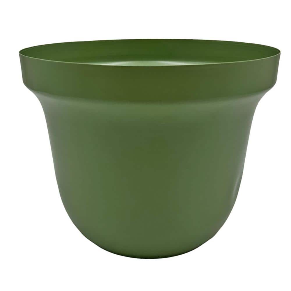 castellousa 9 in. Modern Decorative Iron Pot in Green CB-AP26-VS-9-GRN ...