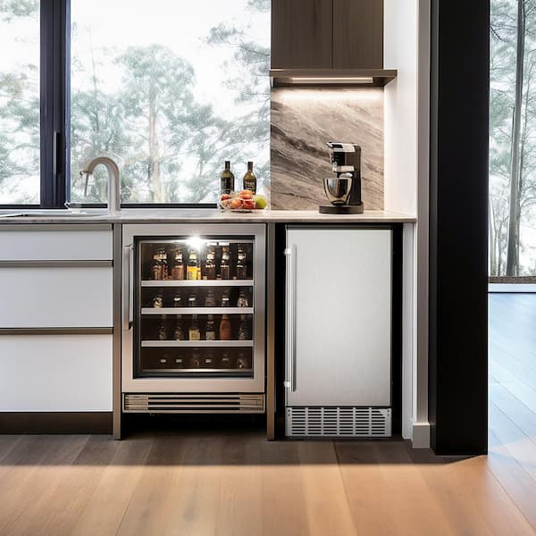SIMZLIFE 15 in. 80 lb./24H Freestanding/Built-in Ice Maker SIMZLIFE 15 in. 80 lb./24H Freestanding/Built-in Ice Maker