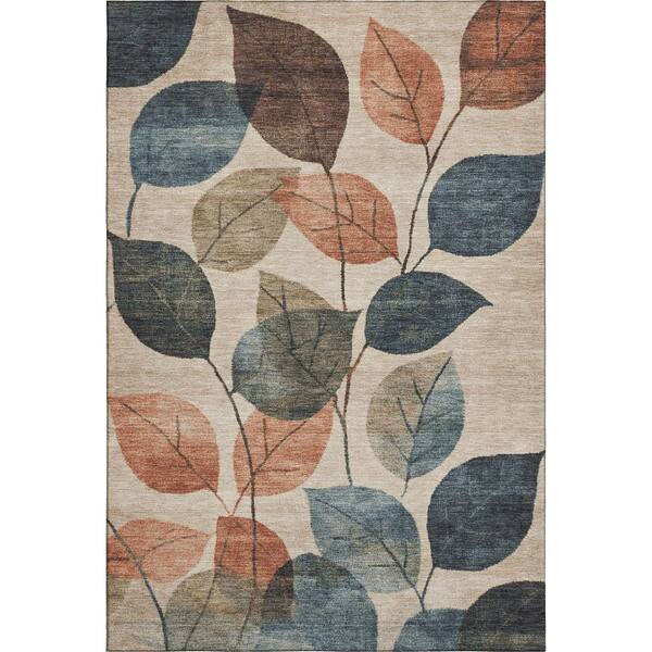 Addison Rugs Mayfield Premium Machine Washable Abstract AMF1953 Beige 8 ...