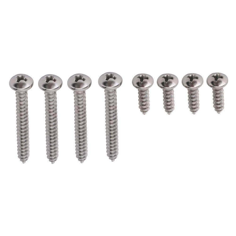 Closet Pro Chrome Shelf Bracket Mounting Screws (8-Pack) CD-0047-CH ...