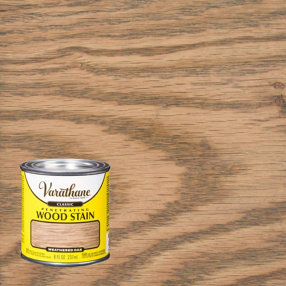 Varathane 8 oz. Weathered Oak Classic Wood Interior Stain 339740 - The ...