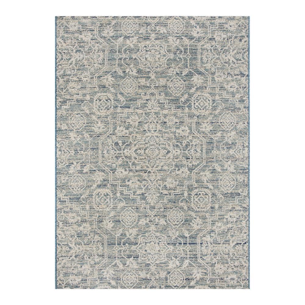Home Decorators Collection Indigo 5 ft. x 7 ft. Woven Tapestry Outdoor ...