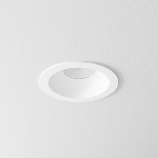 DMF LIGHTING 4 in. White Recessed Light Round Trim (24-Pack) H4TRSWHMC ...