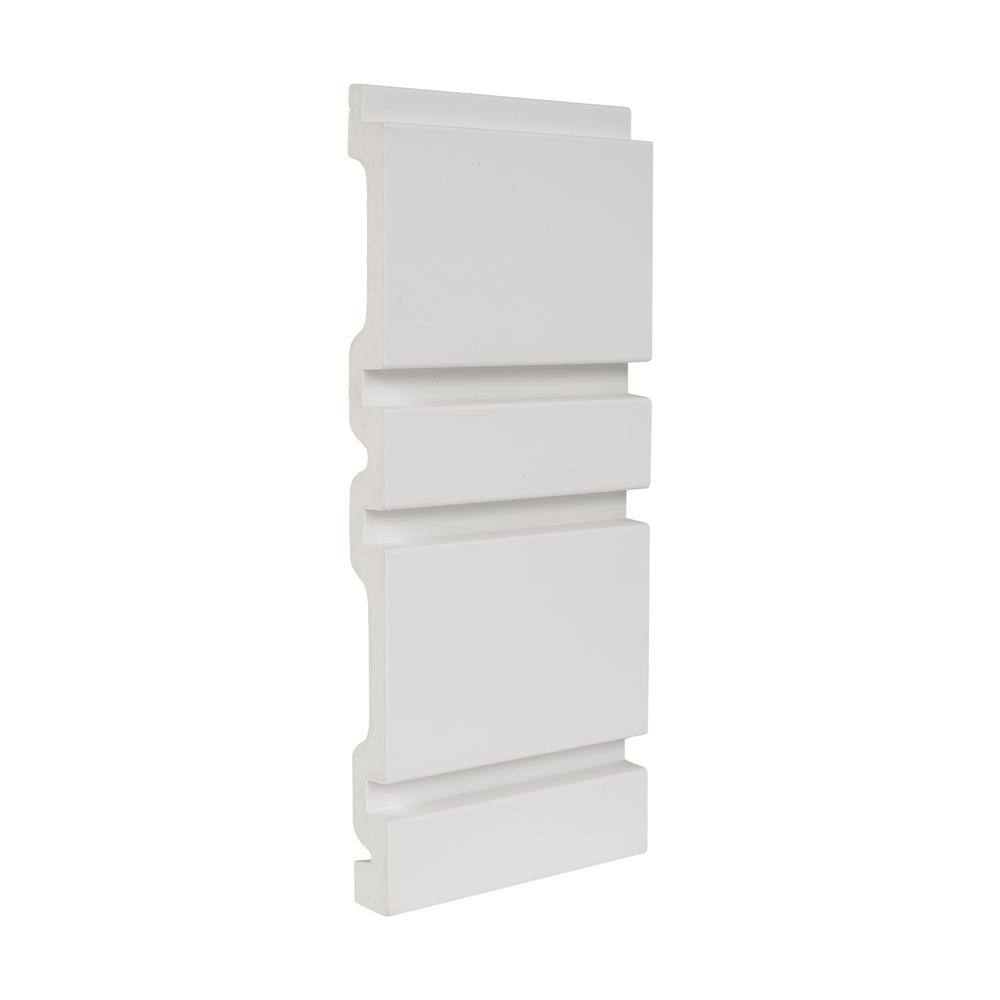 ORAC DECOR 3/4 in. D x 9-7/8 in. W x 4 in. L Bar Mix Primed White ...