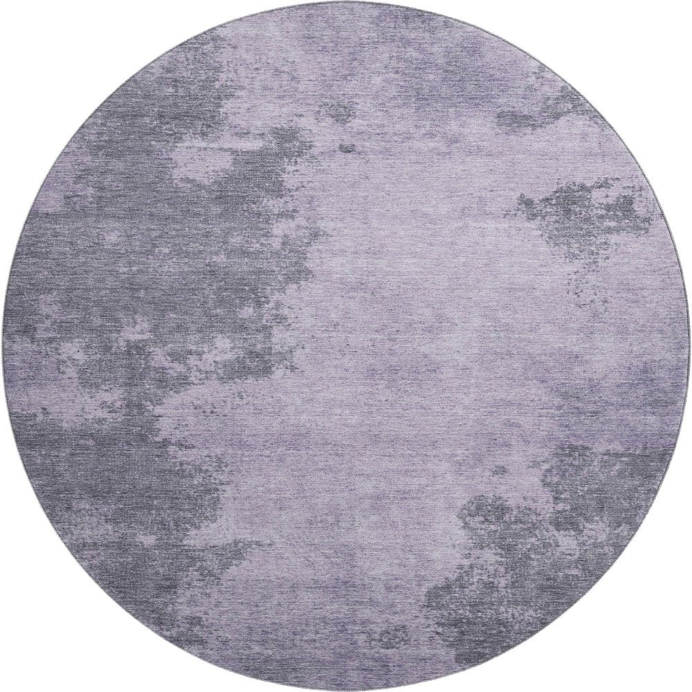 Addison Rugs Mayfield Premium Machine Washable Abstract AMF1902 Purple ...