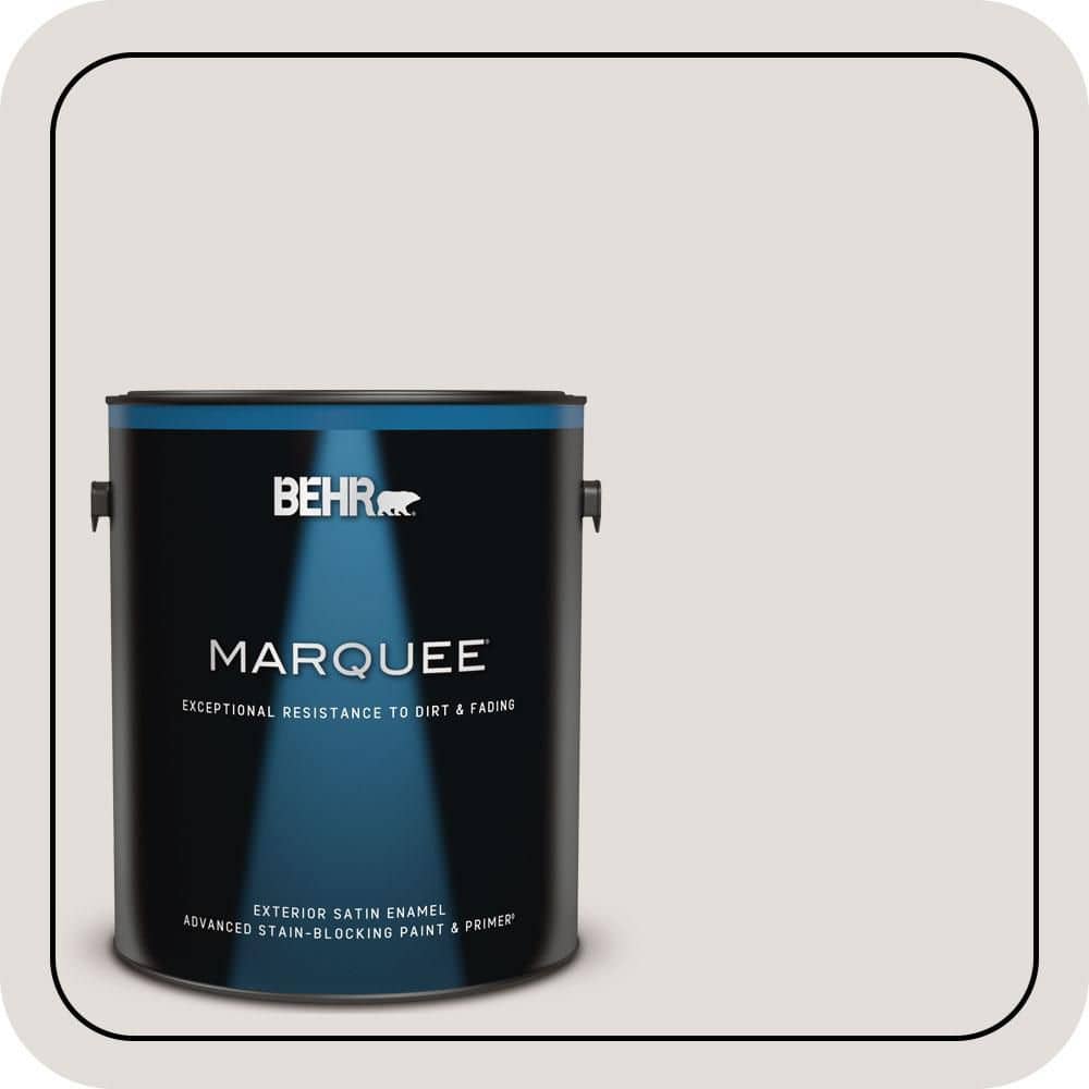 BEHR MARQUEE 1 gal. #BWC-21 Poetic Light Satin Enamel Exterior Paint ...