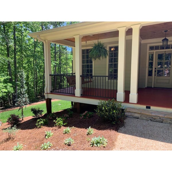 Buy Stanford 36 in. H x 72 in. W Textured Black Aluminum Railing Kit ...