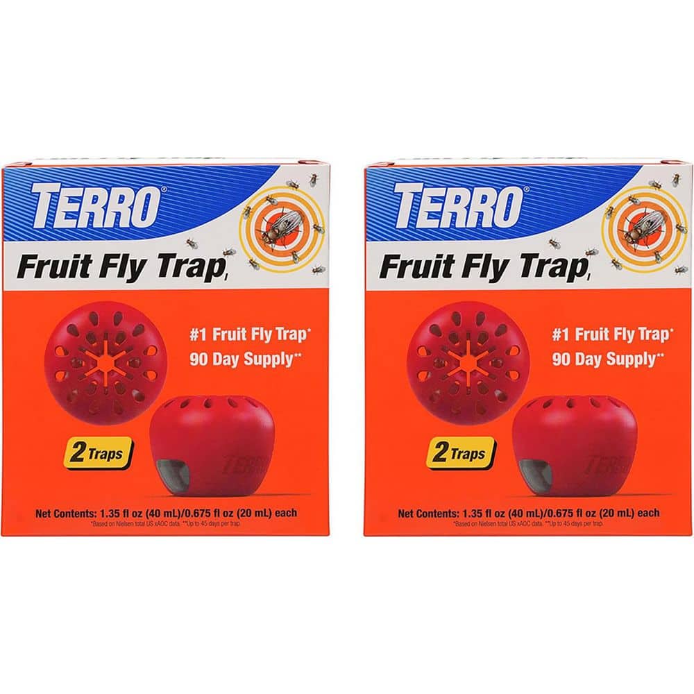 TERRO Indoor Fruit Fly Trap (4-Count) T2502VB2 - The Home Depot