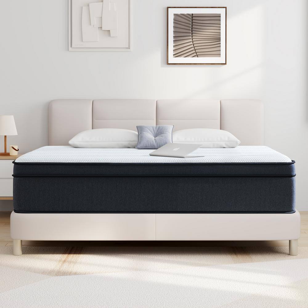 Ofanext Full Medium Innerspring Mattress Hybrid Pocket Spring 12 in ...