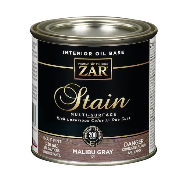 ZAR 171 .5Pt Malibu Gray Wood Stain-307544 - The Home Depot