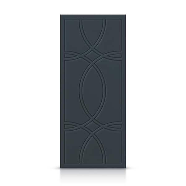 CALHOME 36 in. x 80 in. Hollow Core Light Gray Painted Composite MDF ...