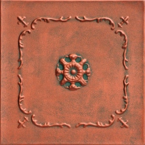 A La Maison Ceilings Romanesque Copper Patina 1.6 ft. x 1.6 ft ...