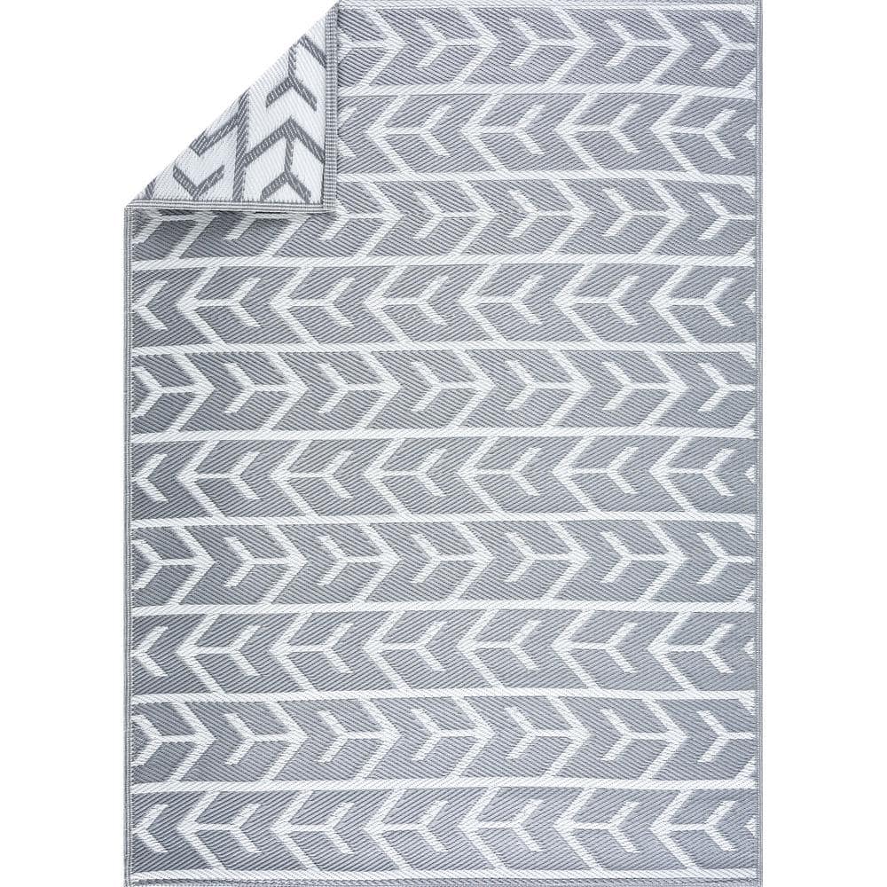 PLAYA RUG Gray and White 8 ft. X 10 ft. Size Amsterdam Design 100% Eco ...