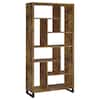 Coaster 70.75 in. Antique Nutmeg Wood 10-shelf Etagere Bookcase with ...