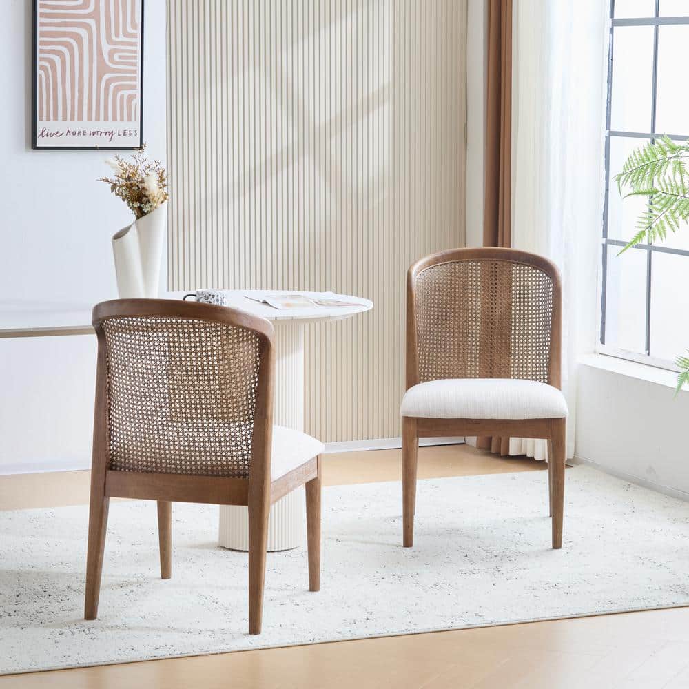CHRISTOPHER KNIGHT HOME Quintra Upholstered Cane Webbing Dining Chairs ...