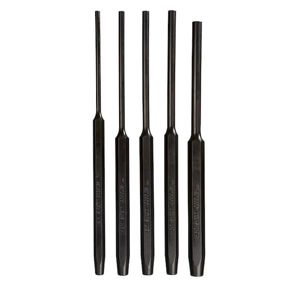 GEARWRENCH Tool Steel Long Pin Punch Set (5-Piece) 70-556G - The Home Depot