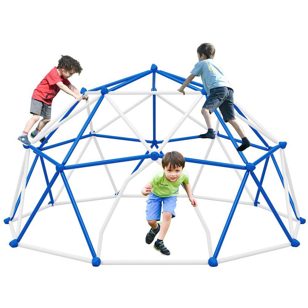 11 ft. Blue Outdoor Climbing Dome Freestanding Play LMM0092C - The Home ...