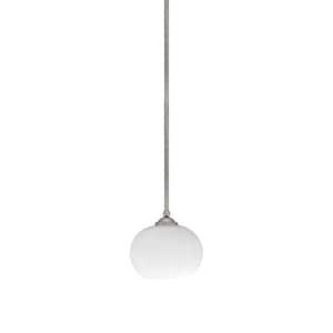 Clevelend 100-Watt 1-Light Graphite Pendant Mini Pendant Light with ...