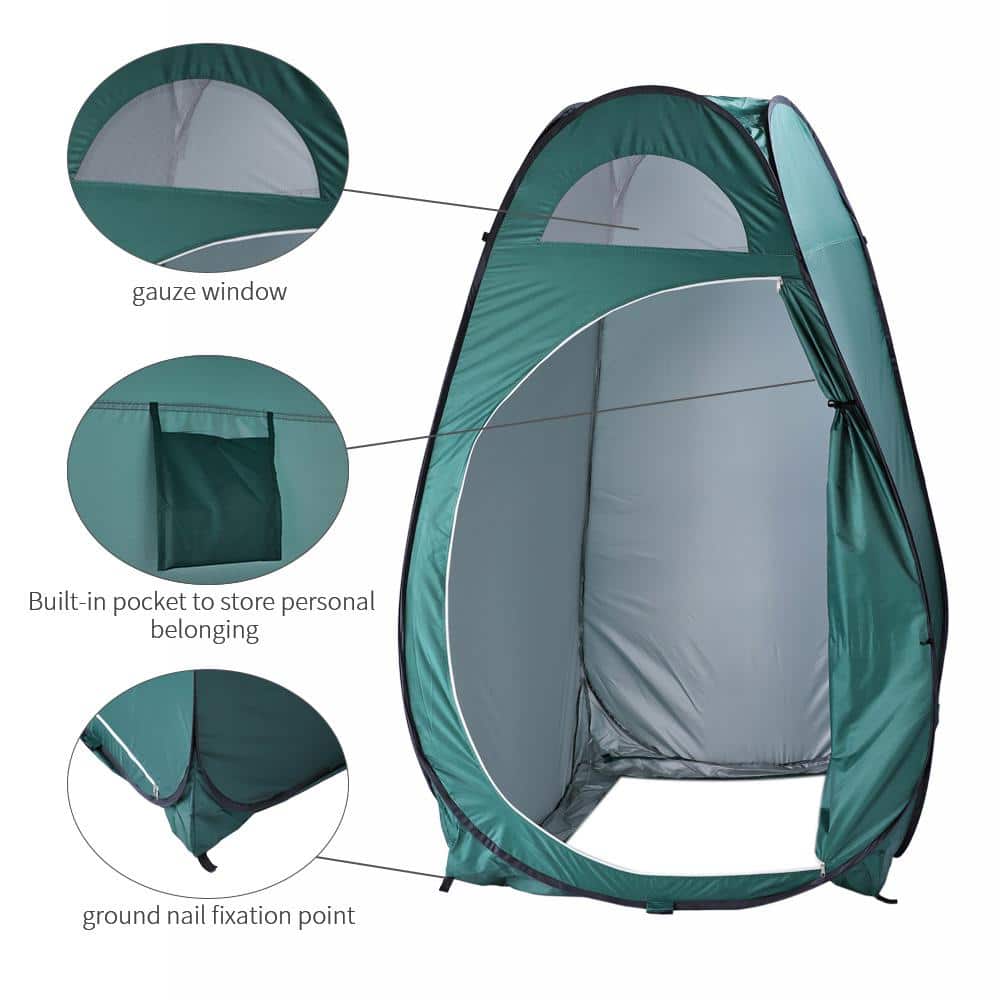 Karl home Changing Room Green 1-Person Privacy Tent 411540270882 - The ...