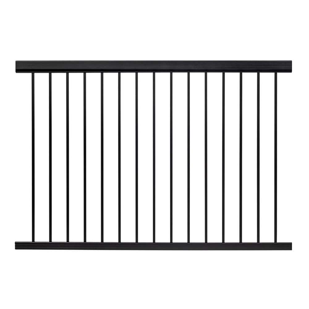 Vista 42 in. H x 72 in. W Black Aluminum Level Railing Kit PBRL6XB42X ...