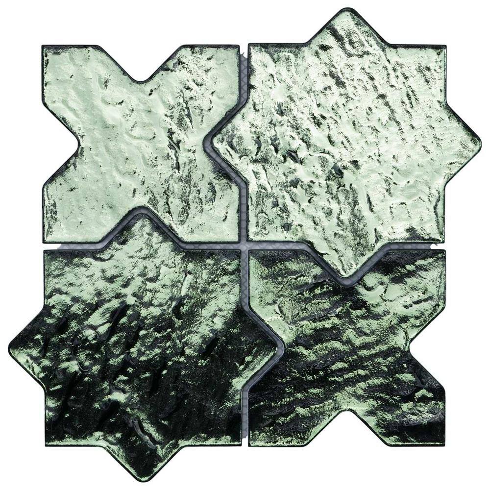 Ivy Hill Tile Karma Green 5 27 In X 0 31 In Star Cross Polished Glass