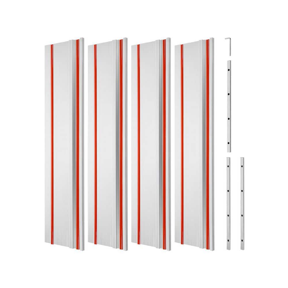 VEVOR Track Saw Guide Rail 110 in. Cutting Range Includes 4 Pieces 27.5 ...