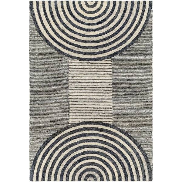 Livabliss Granada 8 ft. x 10 ft. Tan/Black Geometric Indoor Area Rug ...