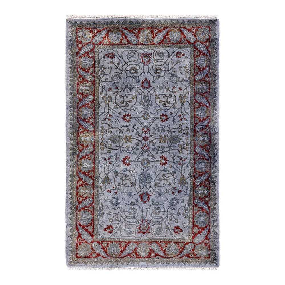 Chloe & Olivia Home Overdyed Gray 2 ft. 8 in. x 4 ft. 5 in. Wool Indoor Area Rug M1574-396 - The ...