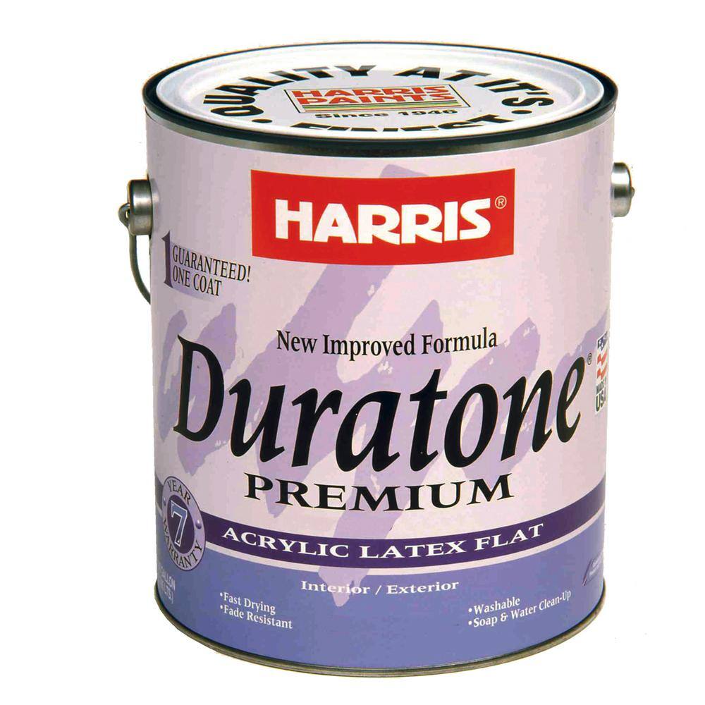 Harris Duratone 1 gal. Flat Acrylic-Latex Deep Base Interior/Exterior ...