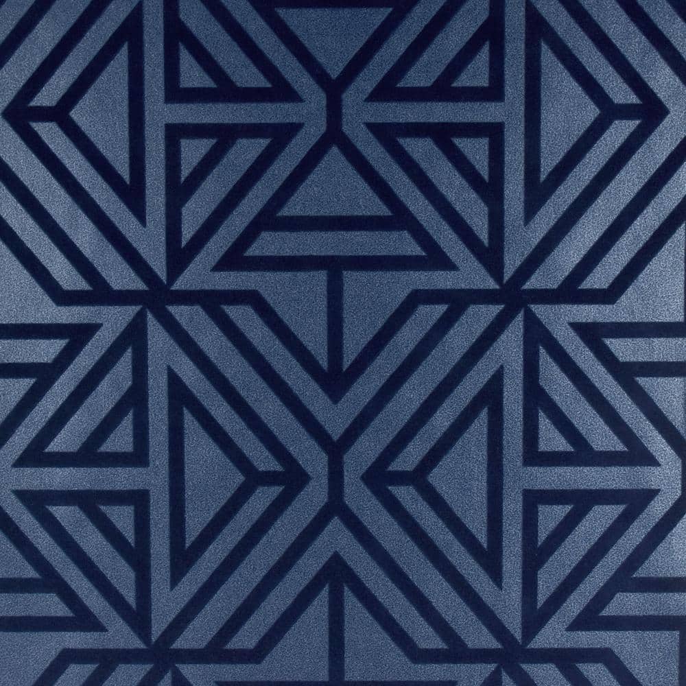 A-Street Prints Helios Blue Geometric Blue Wallpaper Sample 2902 ...