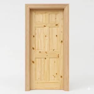 Kimberly Bay 80 in. H x 30 in. W Unfinished 6-Panel Colonial Double Hip ...
