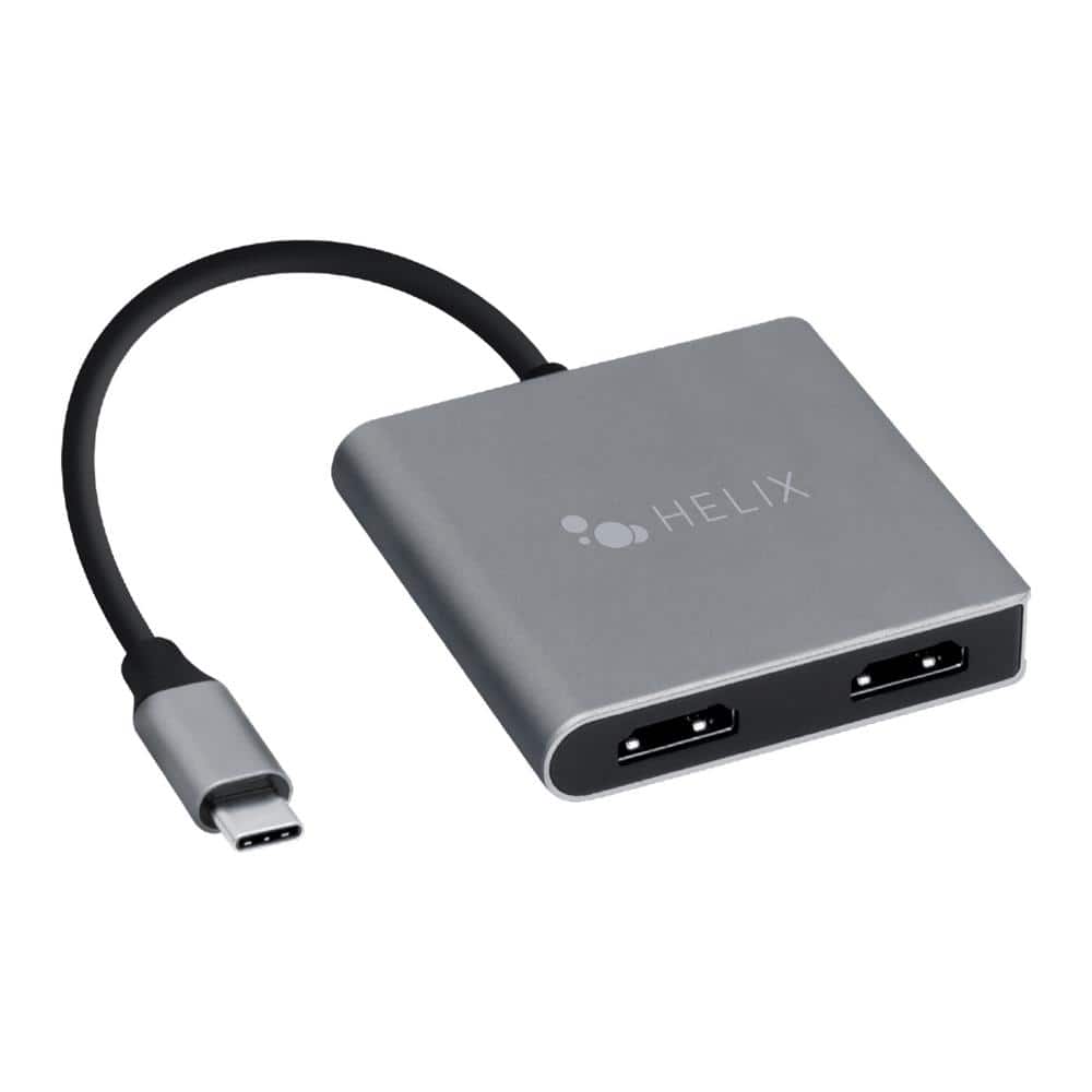 HELIX 4-in-1 USB-C Adapter with Dual HDMI, USB-C, and USB-A 3.0 ETHHUB4 ...