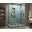 Aston Coraline XL 68 - 72 in. x 80 in. Frameless Sliding Shower Door with StarCast Clear Glass ...
