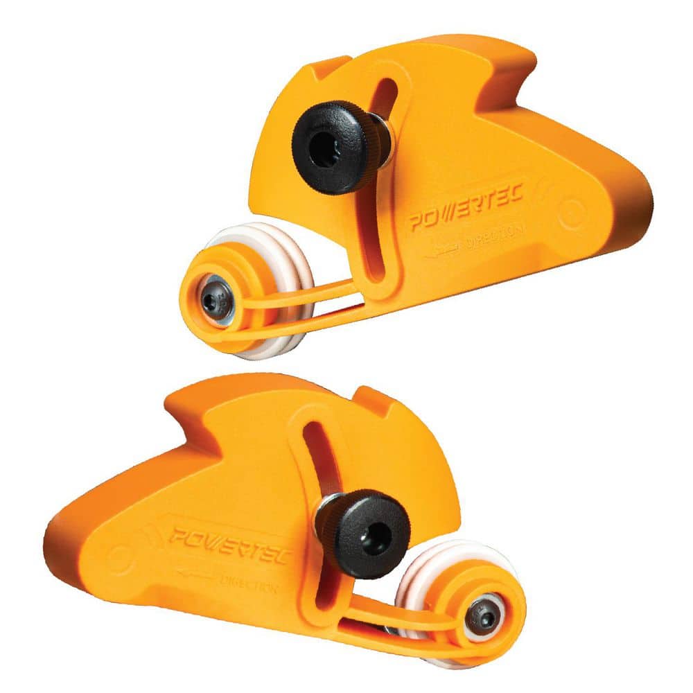 ‎POWERTEC Adjustable Stock Guide with 1-Way Roller, Kickback Prevention ...