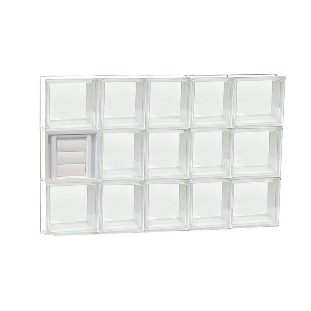 Clearly Secure 32.75 in. x 23.25 in. x 3.125 in. Frameless Clear Glass ...