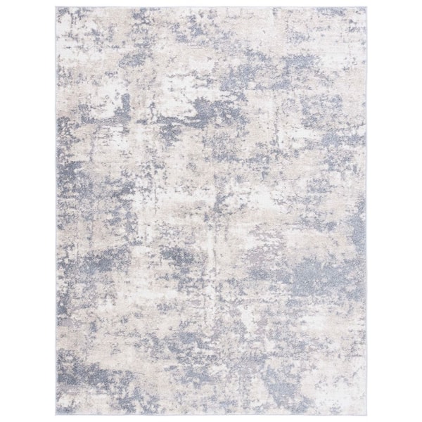 SAFAVIEH Opal 9 ft. x 12 ft. Gray/Beige Distressed Abstract Area Rug ...