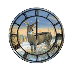 "Woodland Splendor" Woodgrain Accent and Black Numbers Imaged Wall ...