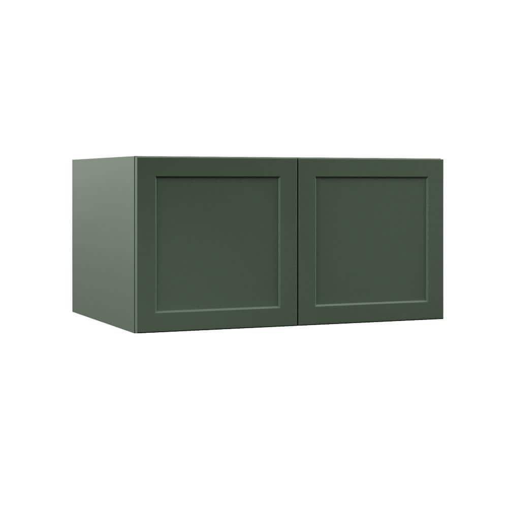 Hampton Bay Designer Series Melvern 36 in. W x 24 in. D x 18 in. H Assembled Shaker Deep Wall ...