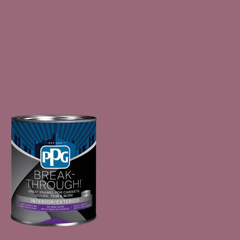 Break-Through! 1 qt. PPG1045-6 Wild Geranium Semi-Gloss Interior ...