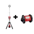 Milwaukee M18 18-Volt Lithium-Ion Cordless Rocket Dual Power Tower ...