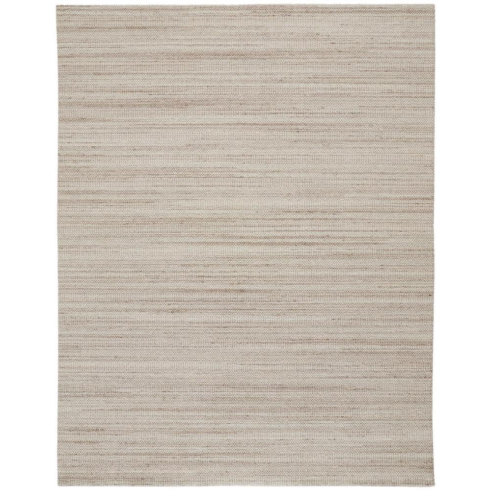 HomeRoots Ivory 8 ft. x 10 ft.Solid Color Area Rug 2000514040 - The ...