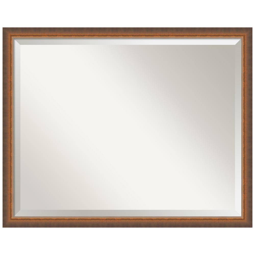 Amanti Art 2-Tone Bronze Copper 30.25 in. x 24.25 in. Beveled Modern ...
